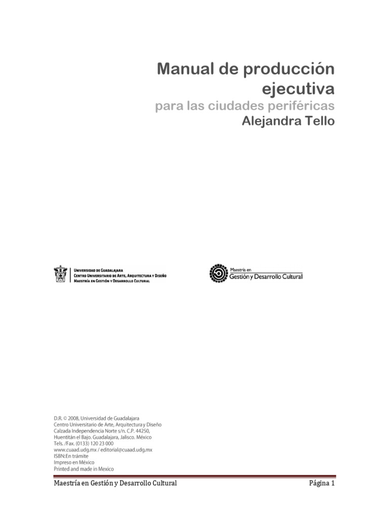 Manual de producción | PDF