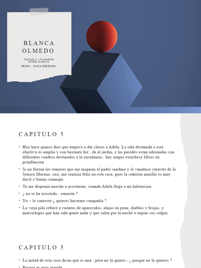 Blanca Olmedo presentacion | PDF