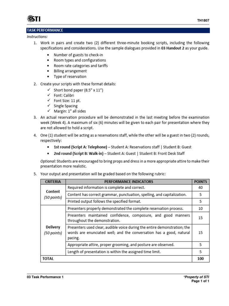 03 Task Performance 1 | PDF | Writing | Human Communication