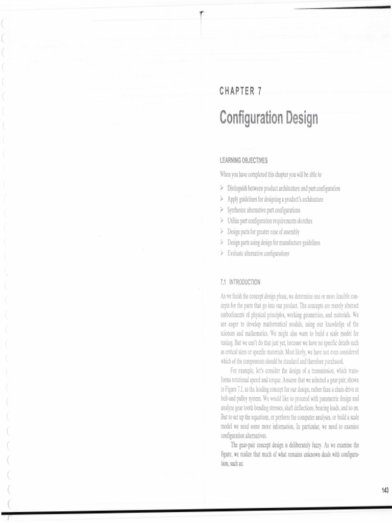 Ch7 Configuration Design STD Part I | PDF
