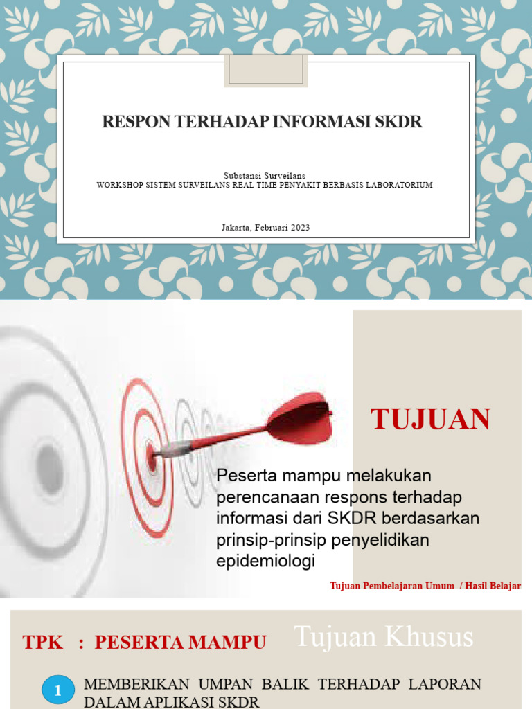 Respon Dalam Pelaporan SKDR | PDF