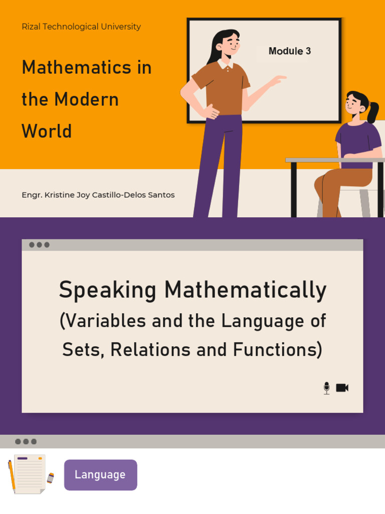 Chapter III - Speaking Mathematically (Part I) | PDF | Set (Mathematics) | Mathematical Objects