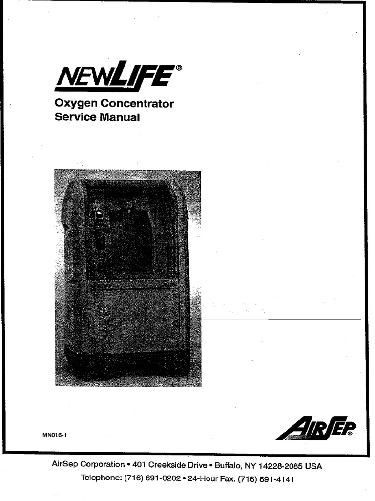 Airsep Newlife Elite - Service Manual | PDF
