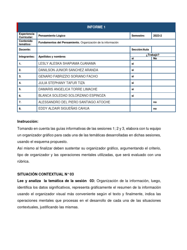 INFORME #02-G6 Terminado 1 | PDF