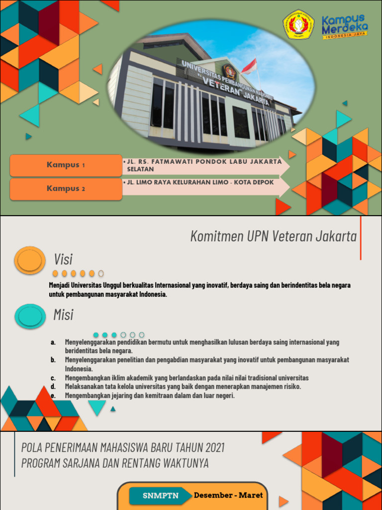 Kampus 1 Kampus 2: - Jl. Rs. Fatmawati Pondok Labu Jakarta Selatan - Jl ...