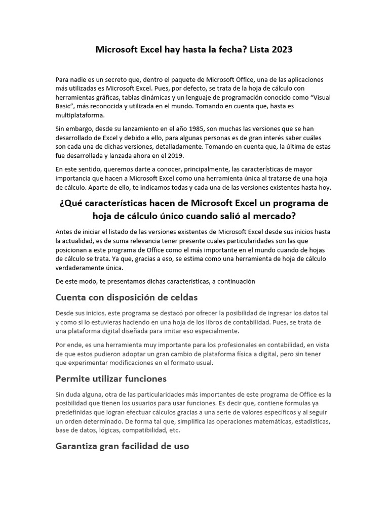 Ofimatica | PDF | Microsoft Excel | Microsoft Windows