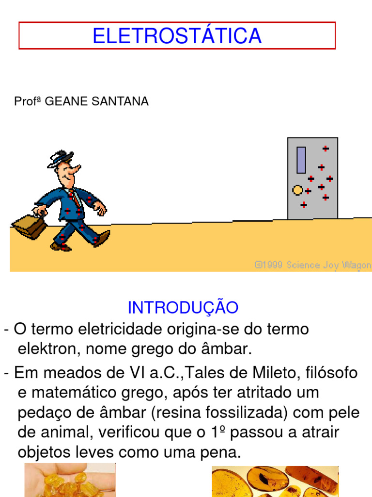ELETROSTÁTICA | PDF | Carga elétrica | Eletricidade