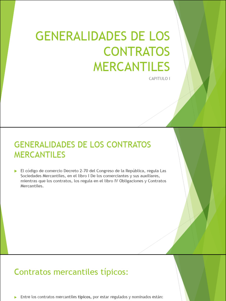 Generalidades de Contratos Mercantiles | PDF | Internet | Business