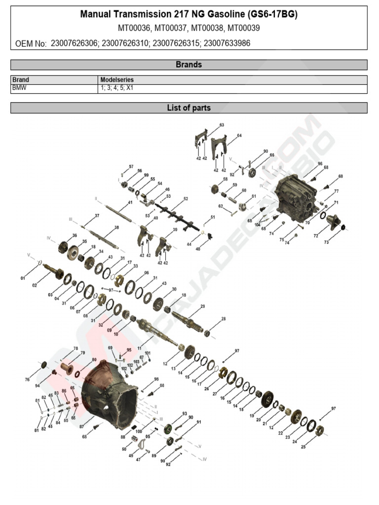 BMW GS6-17BG-5 | PDF | Manual Transmission | Mechanical Engineering