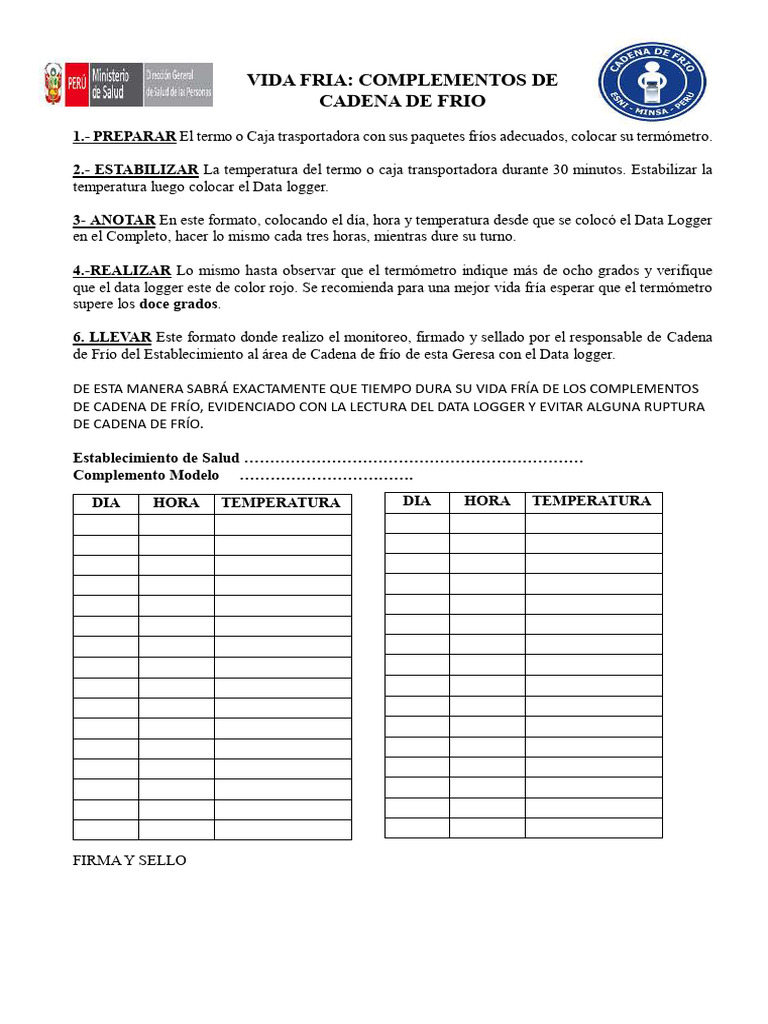 Formato Vida Fria | PDF