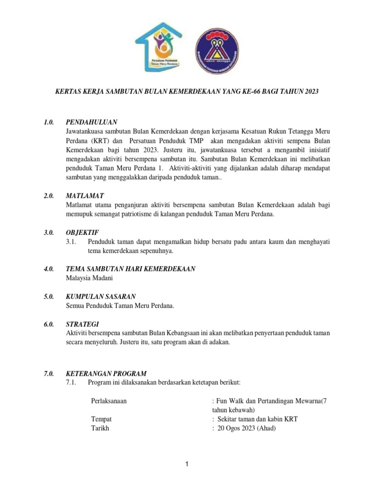 Kertas Kerja Fun Walk | PDF