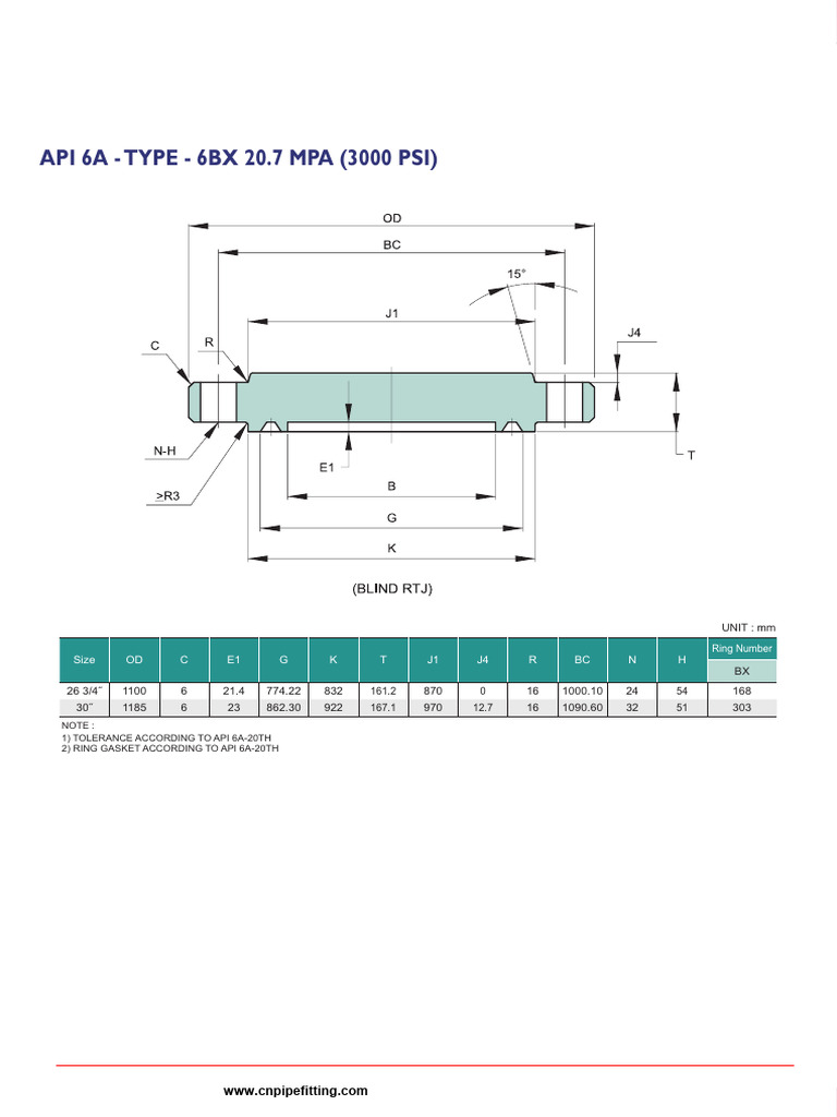 Api 6a-Type-6bx 20.7 Mpa (3000 Psi) | PDF
