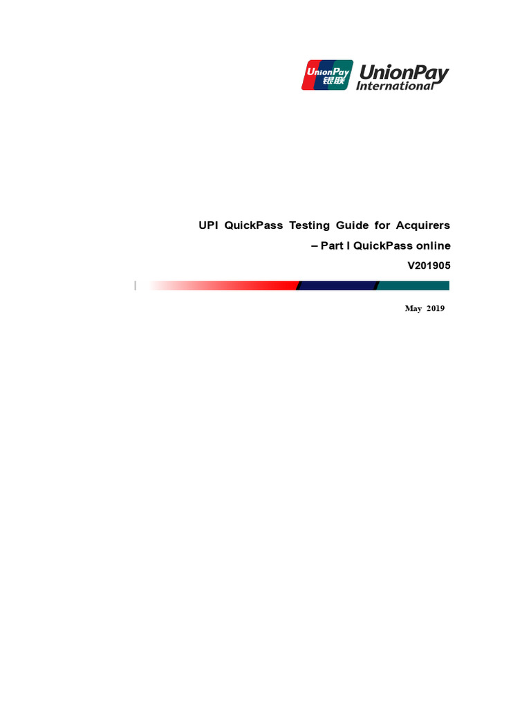 UPI QuickPass Testing Guide for Acquirers | PDF