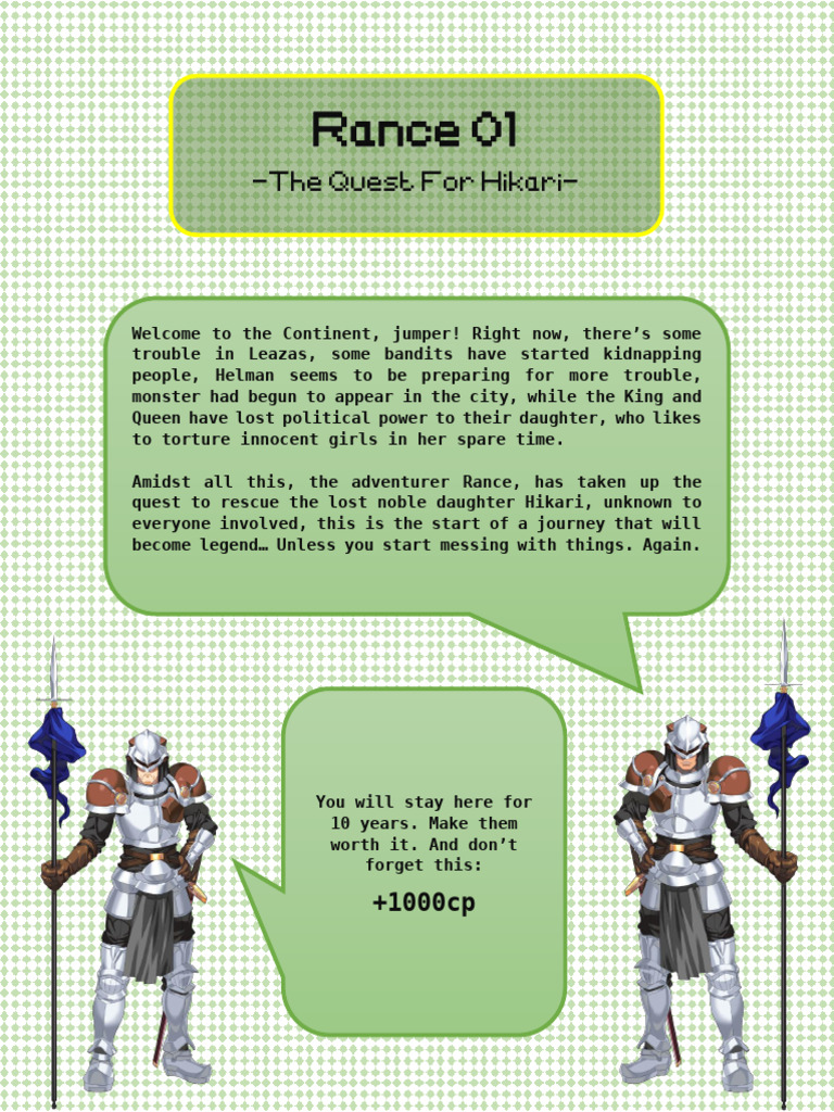 Rance 01: - The Quest For Hikari | PDF