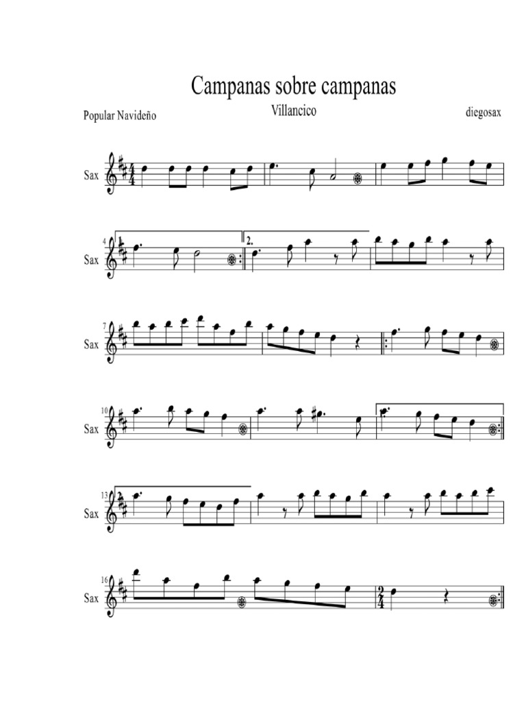 Partituras Saxo Alto 2023 | PDF