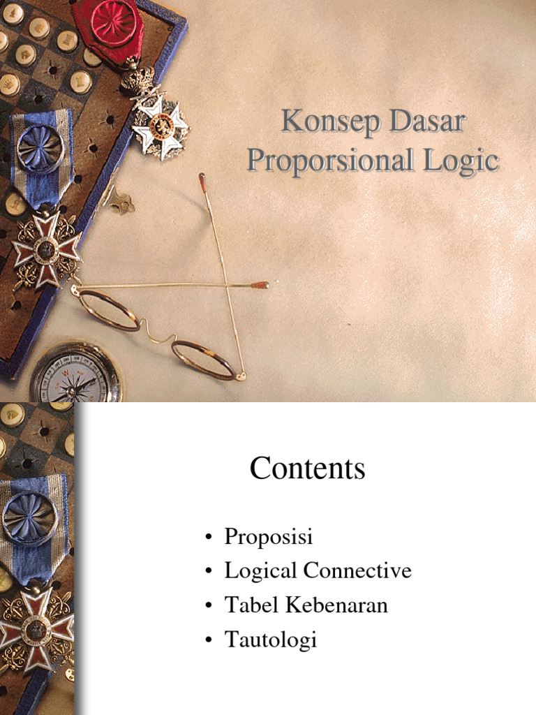 00012048-Materi 2. Konsep Dasar Proporsional Logic | PDF