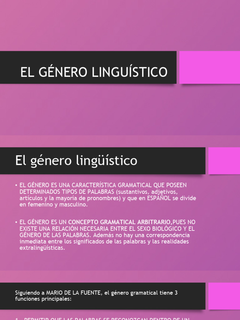 4to El Género Linguístico | PDF | Estudios de idiomas extranjeros | Poesía