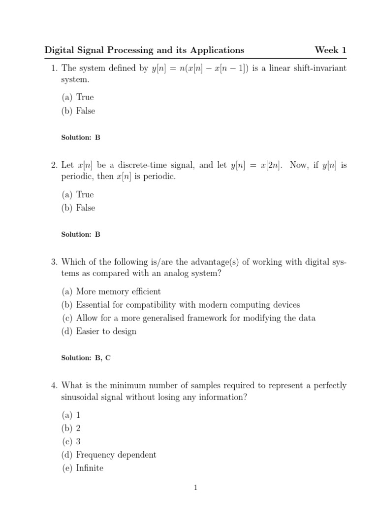 DSP Assignment | PDF