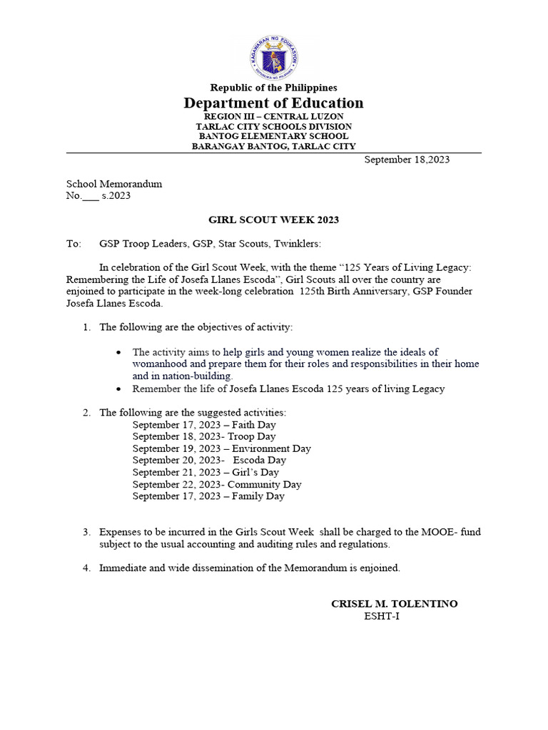 GSP Week 2023: Celebrating Escoda's Legacy | PDF