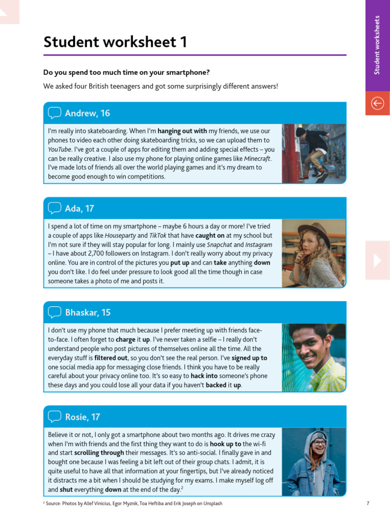 Reading About Technology Worksheet 1 2 3 | PDF