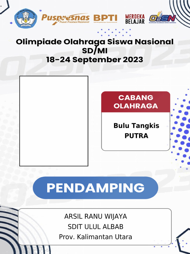 Idcard Pembina O2sn - Arsil Ranu Wijaya | PDF