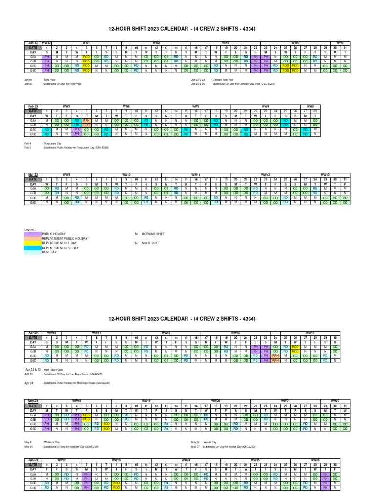 4334 - Jabil Calendar - Year 2023 | PDF