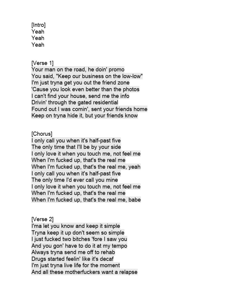 The Weeknd The Hills | PDF