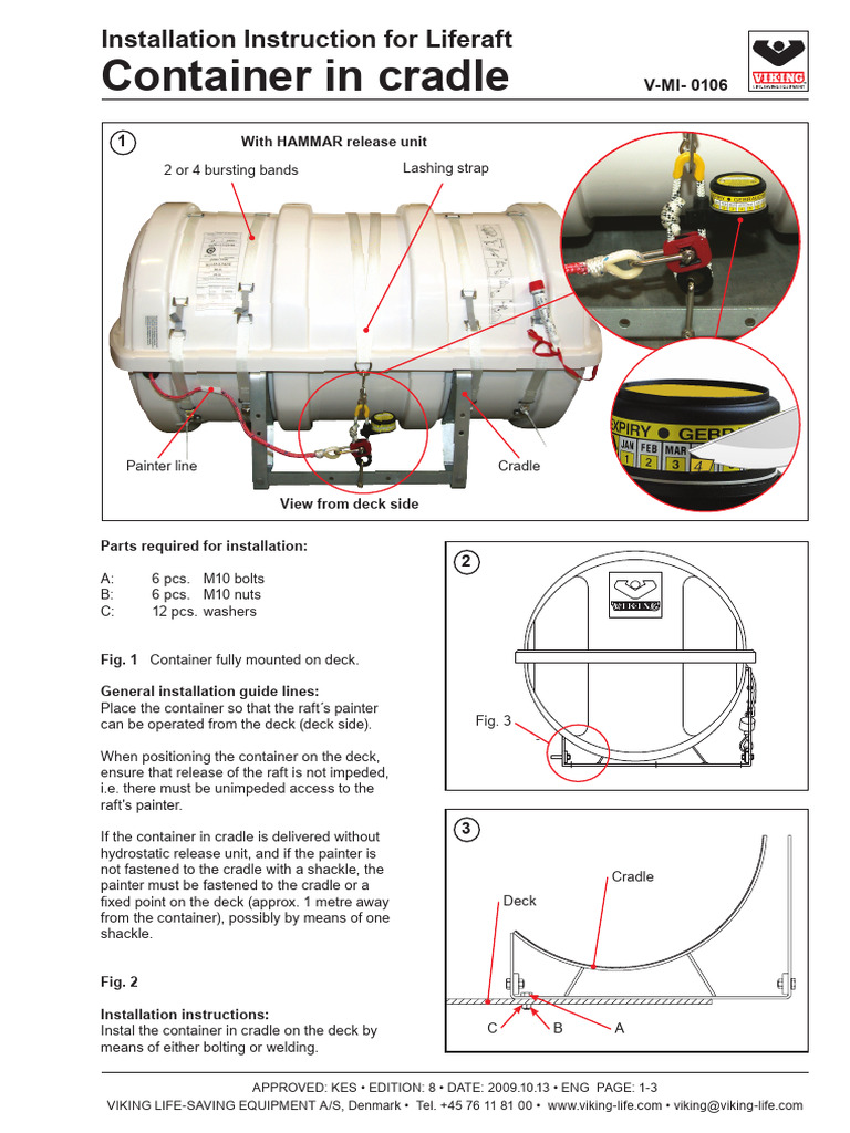 Installation Instruction For Liferaft | PDF