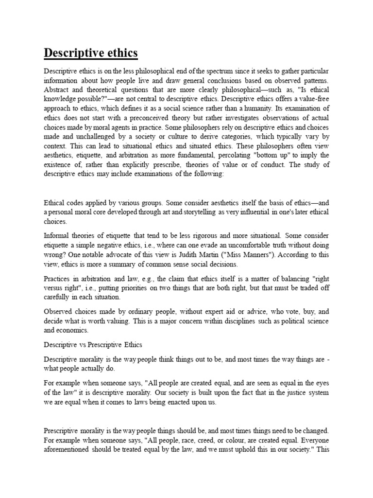 Ethics | PDF | Career & Growth | Science & Mathematics