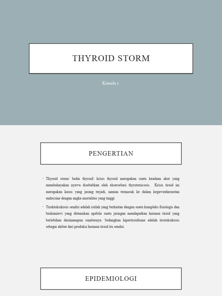 Thyroid Storm