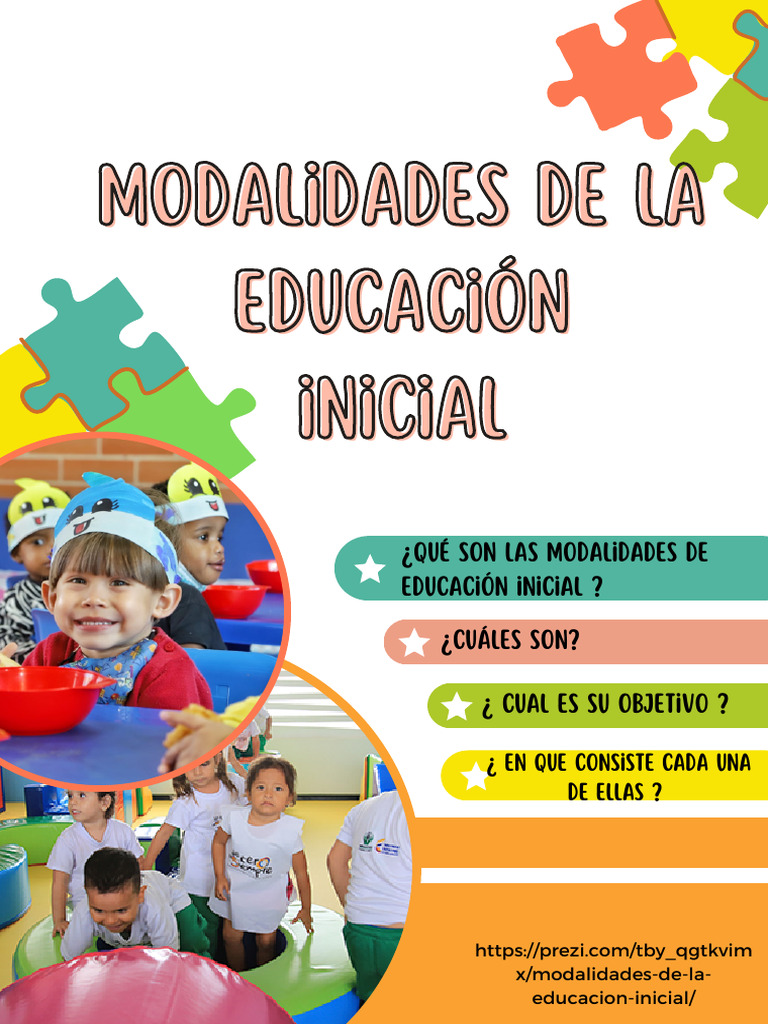 Modalidades de Educacion Inicial | PDF