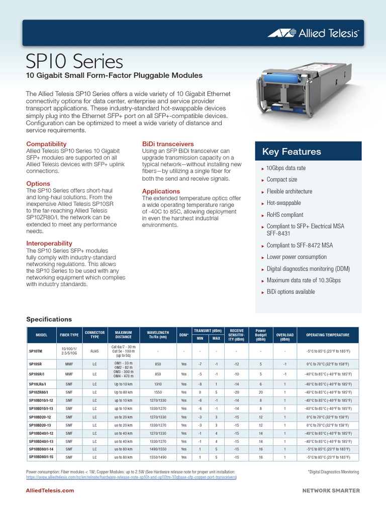 Ati Sp10series Ds | PDF | Physical Layer Protocols | Computer Standards