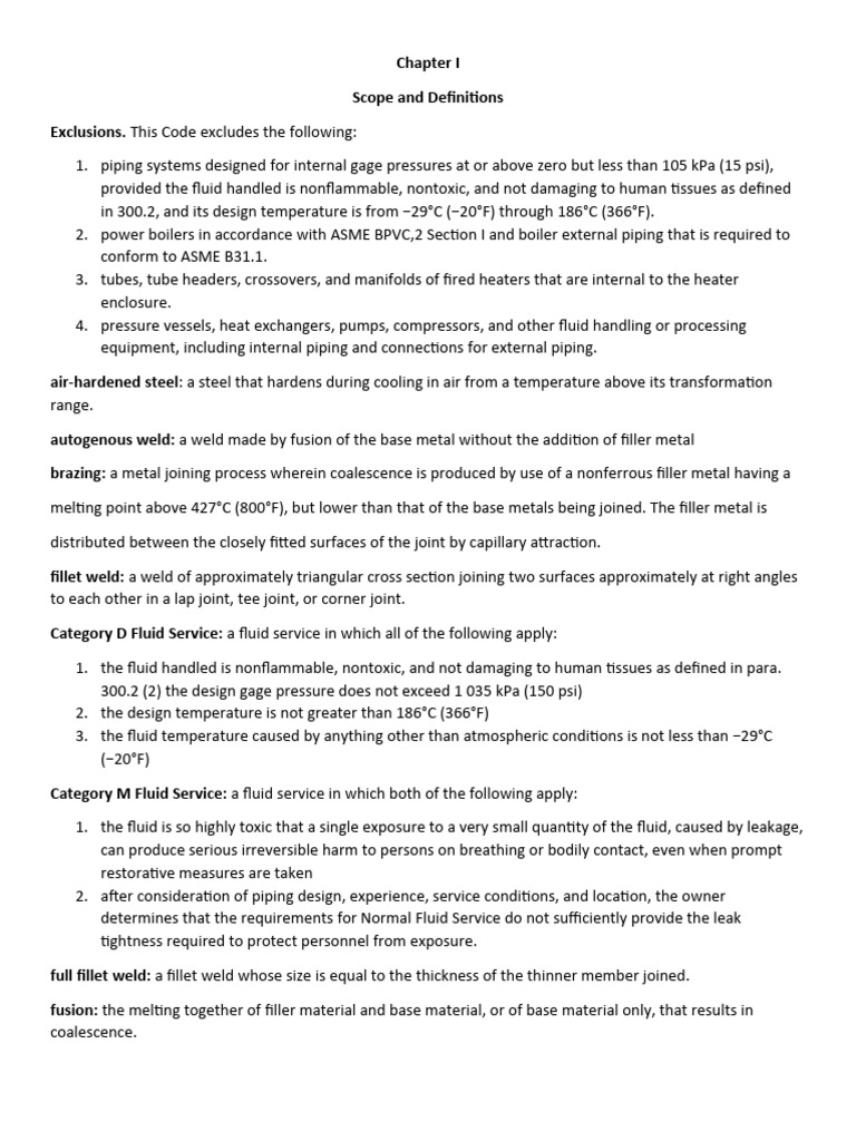 Asme b31.3 Notes | PDF | Science & Mathematics | Technology & Engineering
