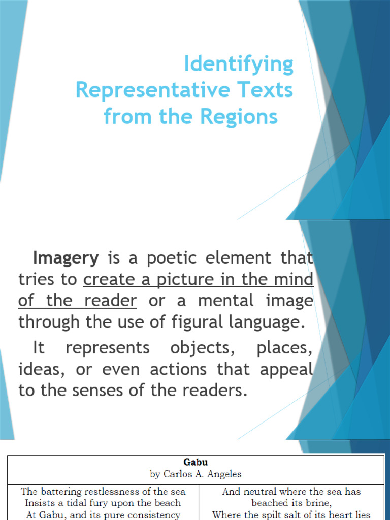 Identifying Representative Texts From The Regions | PDF