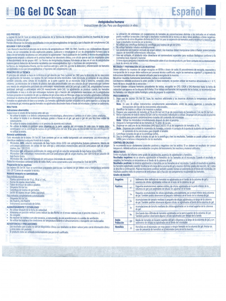 DG Gel DC Scan | PDF