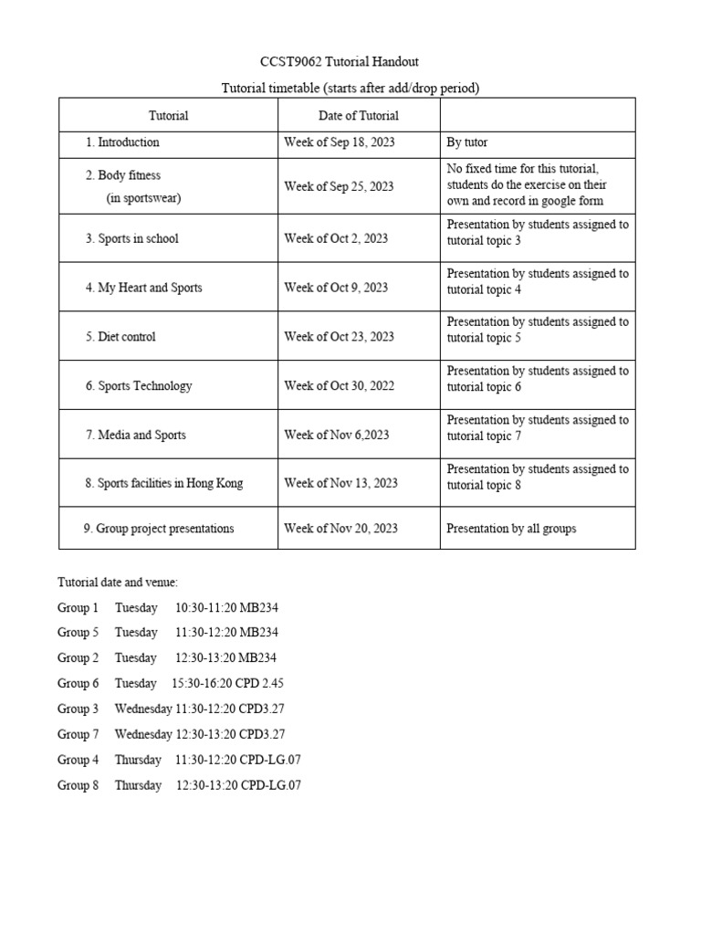 Tutorial Handout - 2023sep - Sem1 - 3 | PDF | Dieting | Low ...