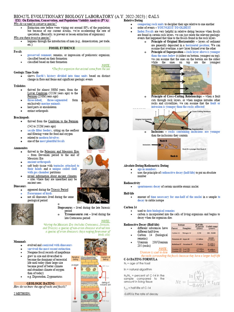 Evol Bio Lab Trans | PDF