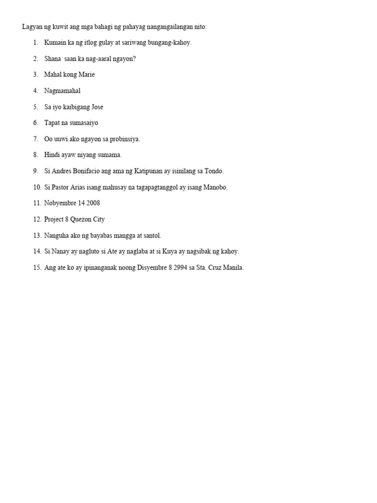 Paggamit NG Kuwit | PDF