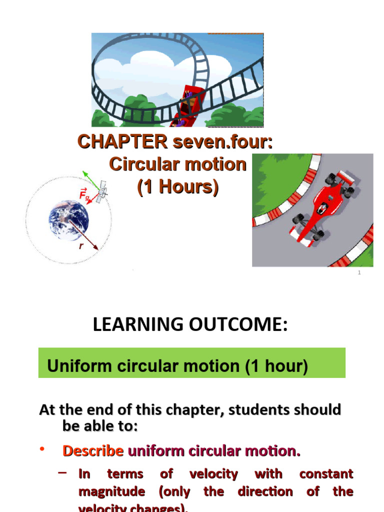 Chapter 7 Circular Motion | PDF | Acceleration | Velocity