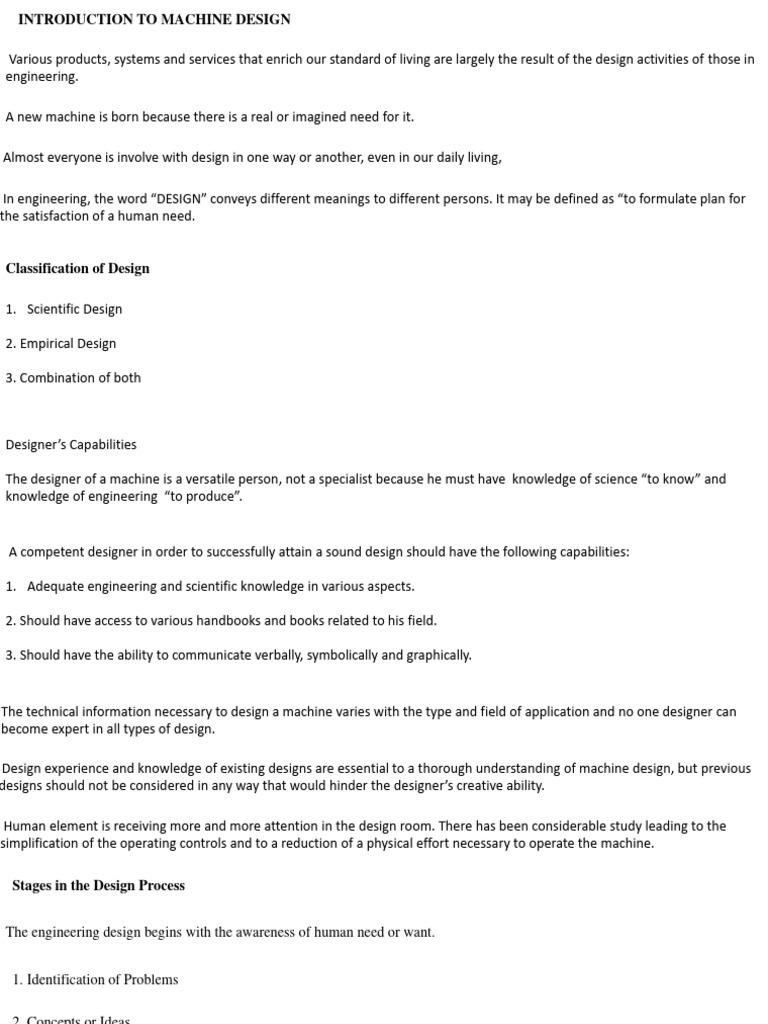 Introduction To Machine Design 1 | PDF | Deformation (Engineering) | Steel