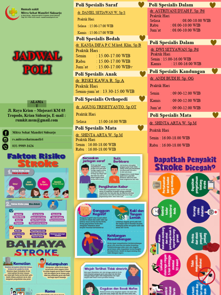 Leaflet Jadwal Poli | PDF