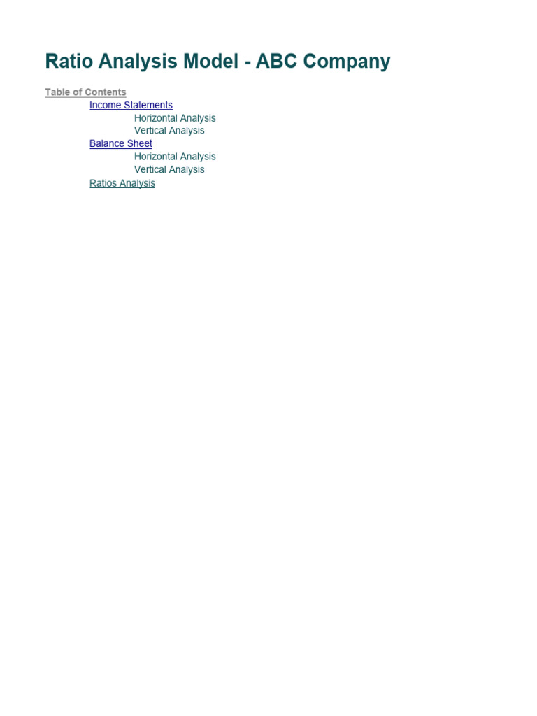 Ratio Analysis - Lab Practice | PDF