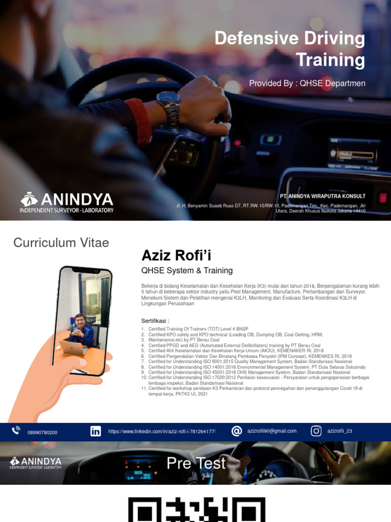 Defensive Driving Training | PDF