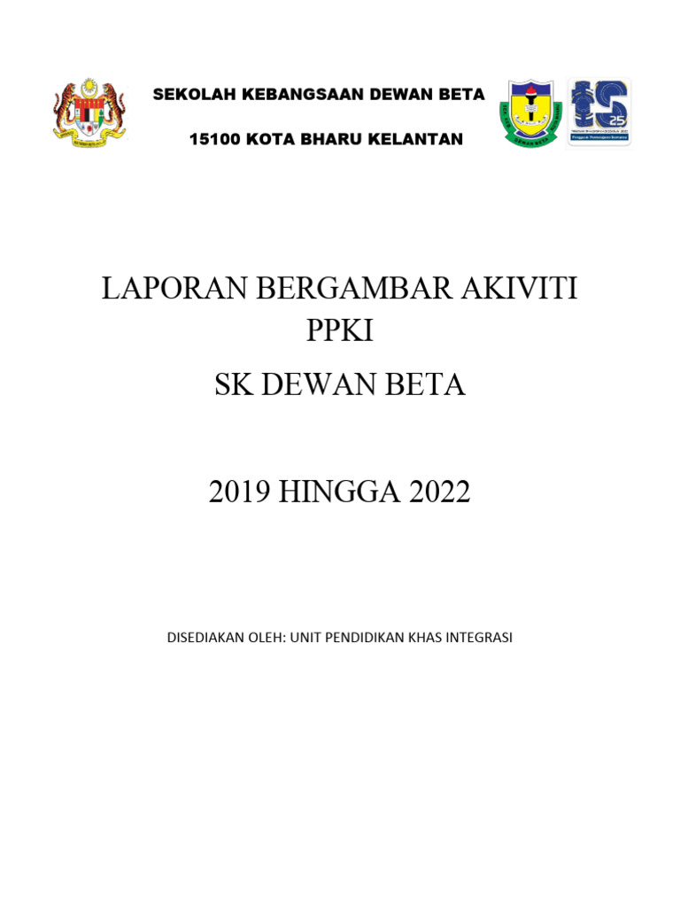 Aktiviti PPKI SK Dewan Beta 2019-2022 | PDF