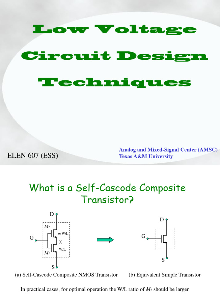 Eetop - CN - 607-Lect5B 2013 Low Voltage Tech | PDF