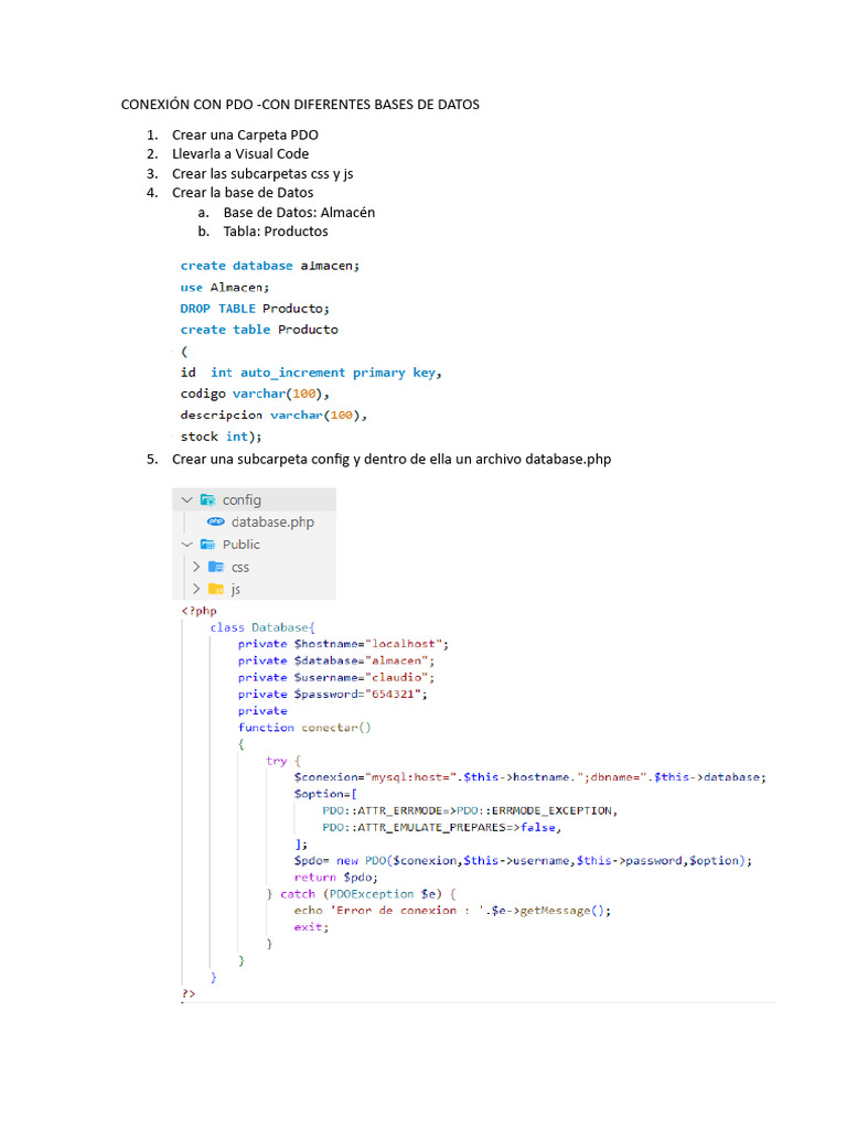 Conexión Con Pdo | PDF