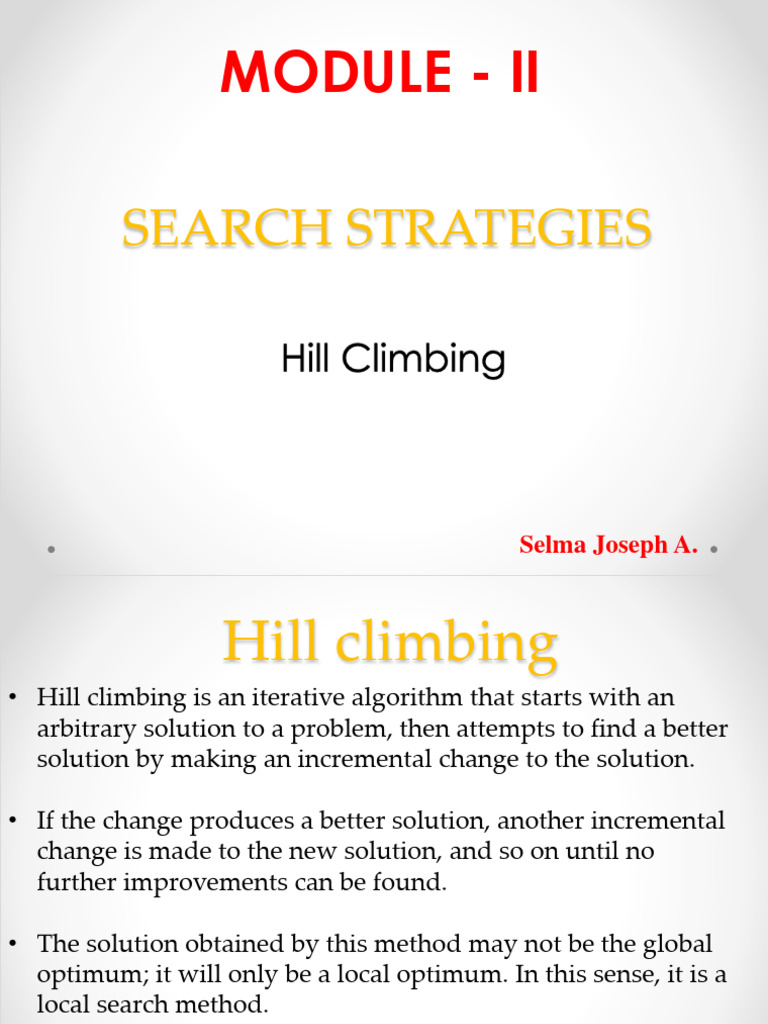 AI HillClimbing 2.3 | PDF