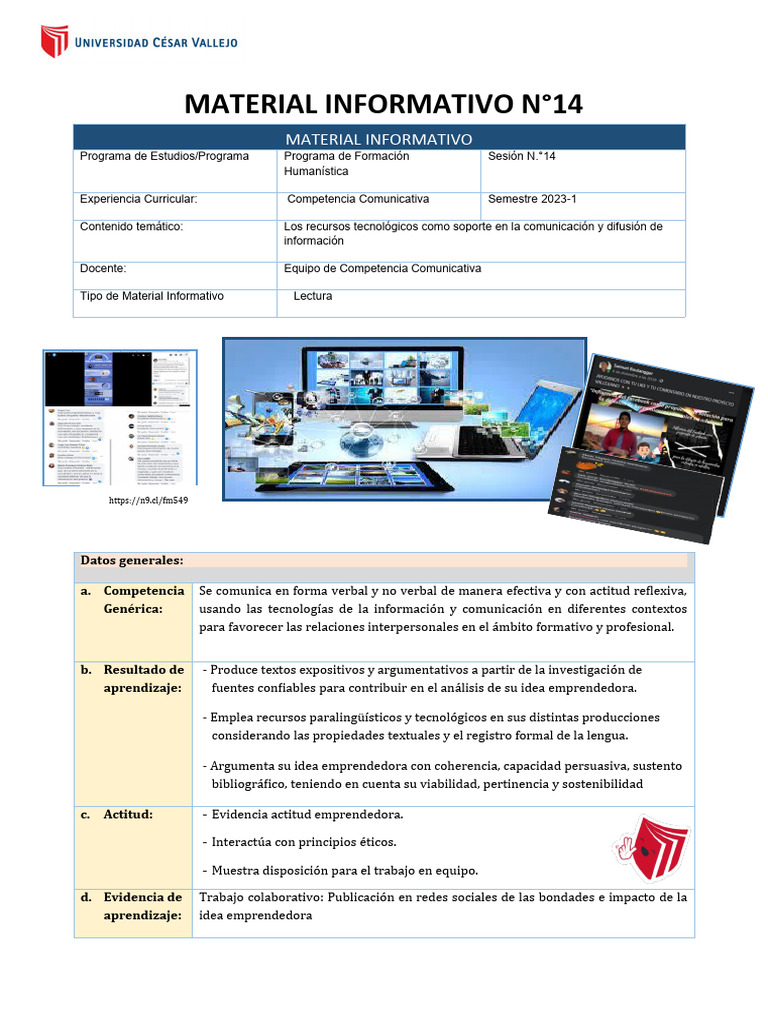 Material Informativo s14 - 2023-I (Edición) | PDF
