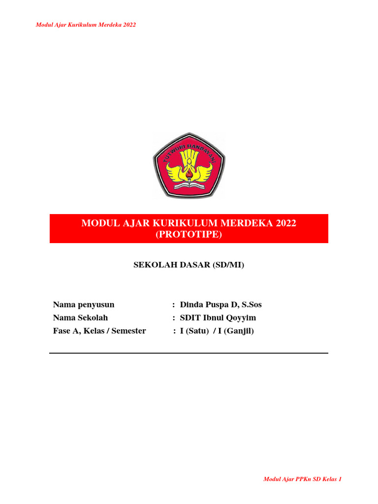 NEW FIX Modul Ajar Pancasila Bab 1 | PDF | Karier & Perkembangan