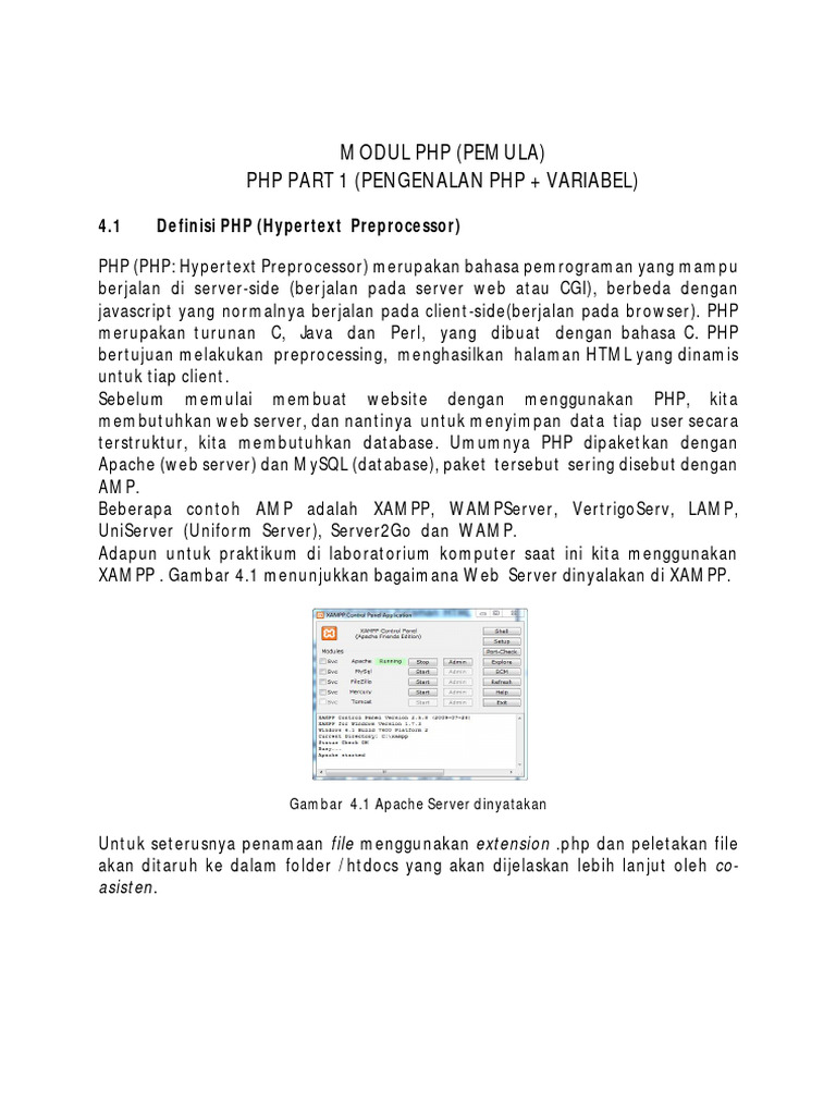 Modul PHP Tingkat Pemula | PDF